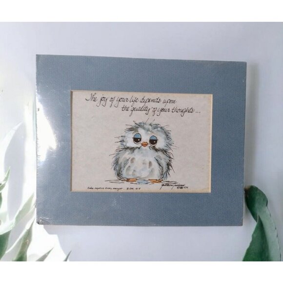 Vintage | Art | Gretchen Jackson Watercolor Bird Art Print Vtg ...
